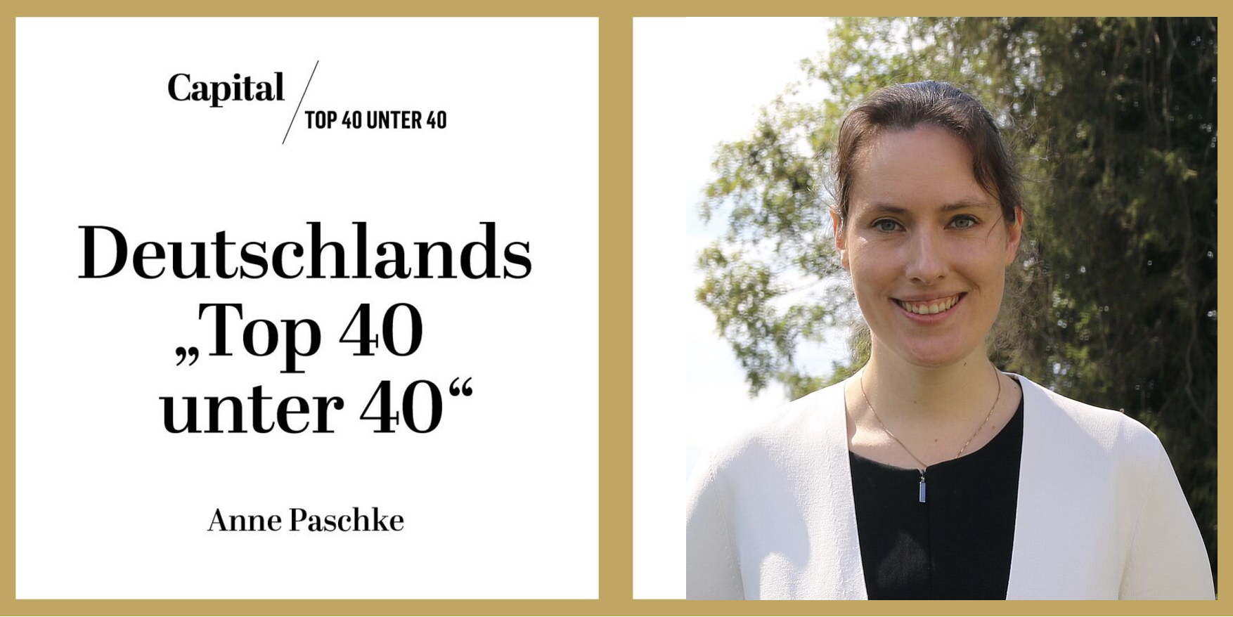 CDPS-Gastwissenschaftlerin Anne Paschke in TOP 40 unter 40 gewählt ...